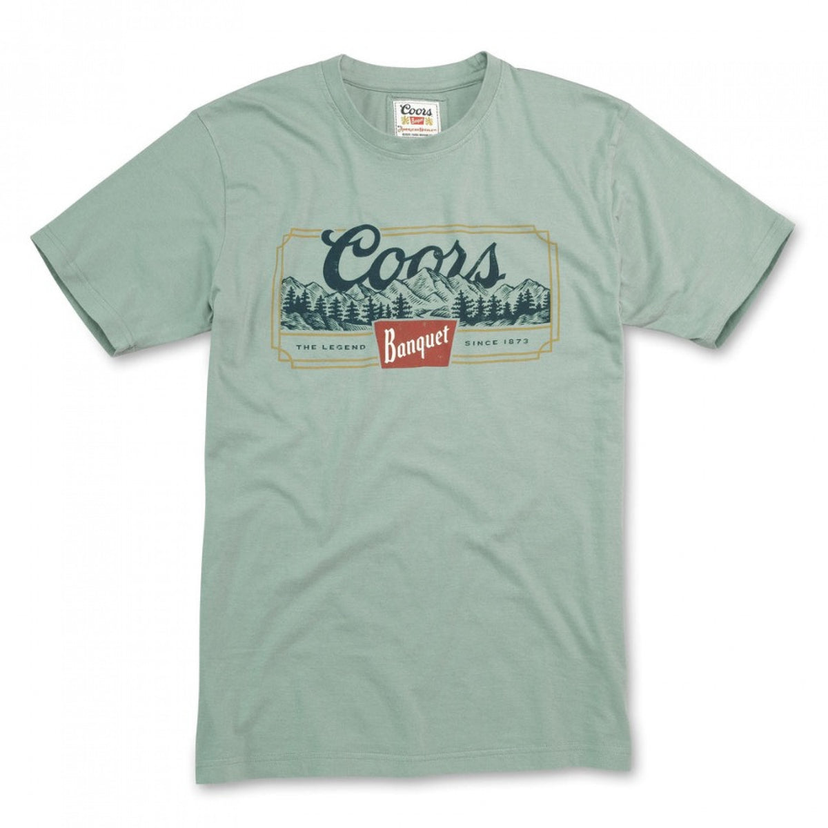 Coors Banquet Mountains Legend Since 1873 Brass Tacks T-Shirt – CRAFTY ...